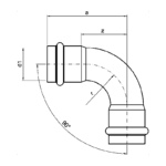 Tubepress Elbow 90 Degree Female / Female - Ibex Australia